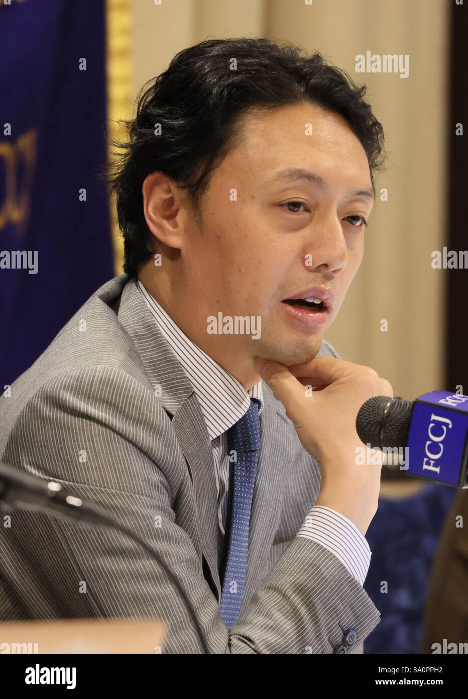 Tokyo, Japan. 5th Mar, 2025. Yutaka Matsuo, Tokyo University professor ...