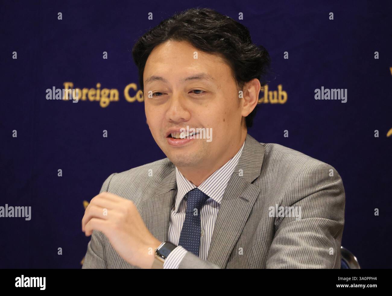 Tokyo, Japan. 5th Mar, 2025. Yutaka Matsuo, Tokyo University professor and the chairman of the ...