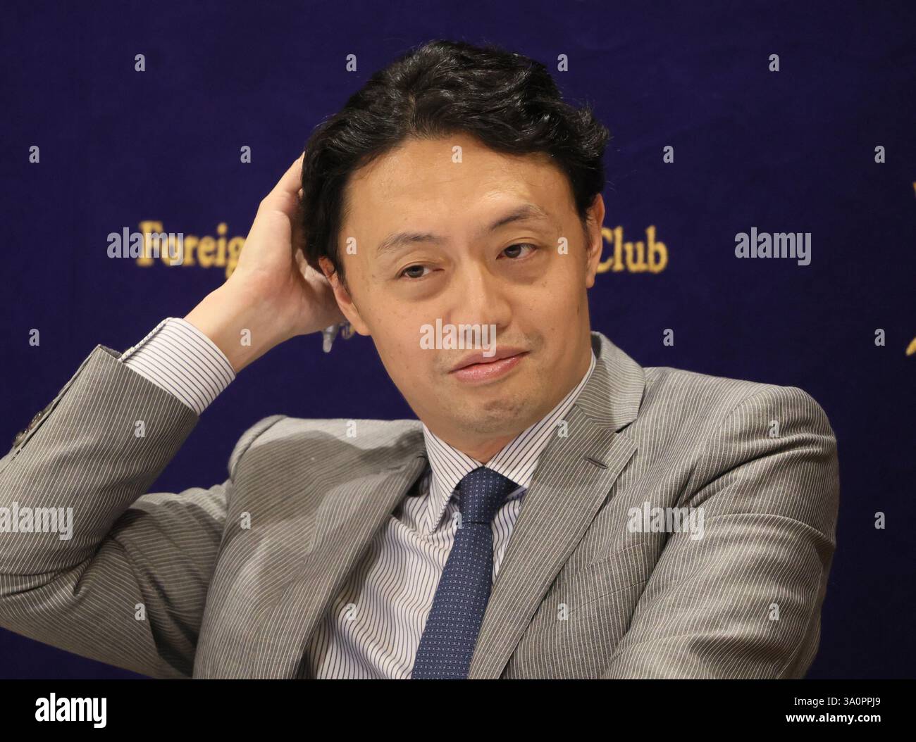 March 5, 2025, Tokyo, Japan - Yutaka Matsuo, Tokyo University professor and the chairman of the ...