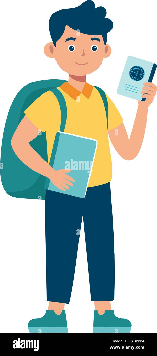 Student Visa Travel Approval Stock Vector Image & Art - Alamy