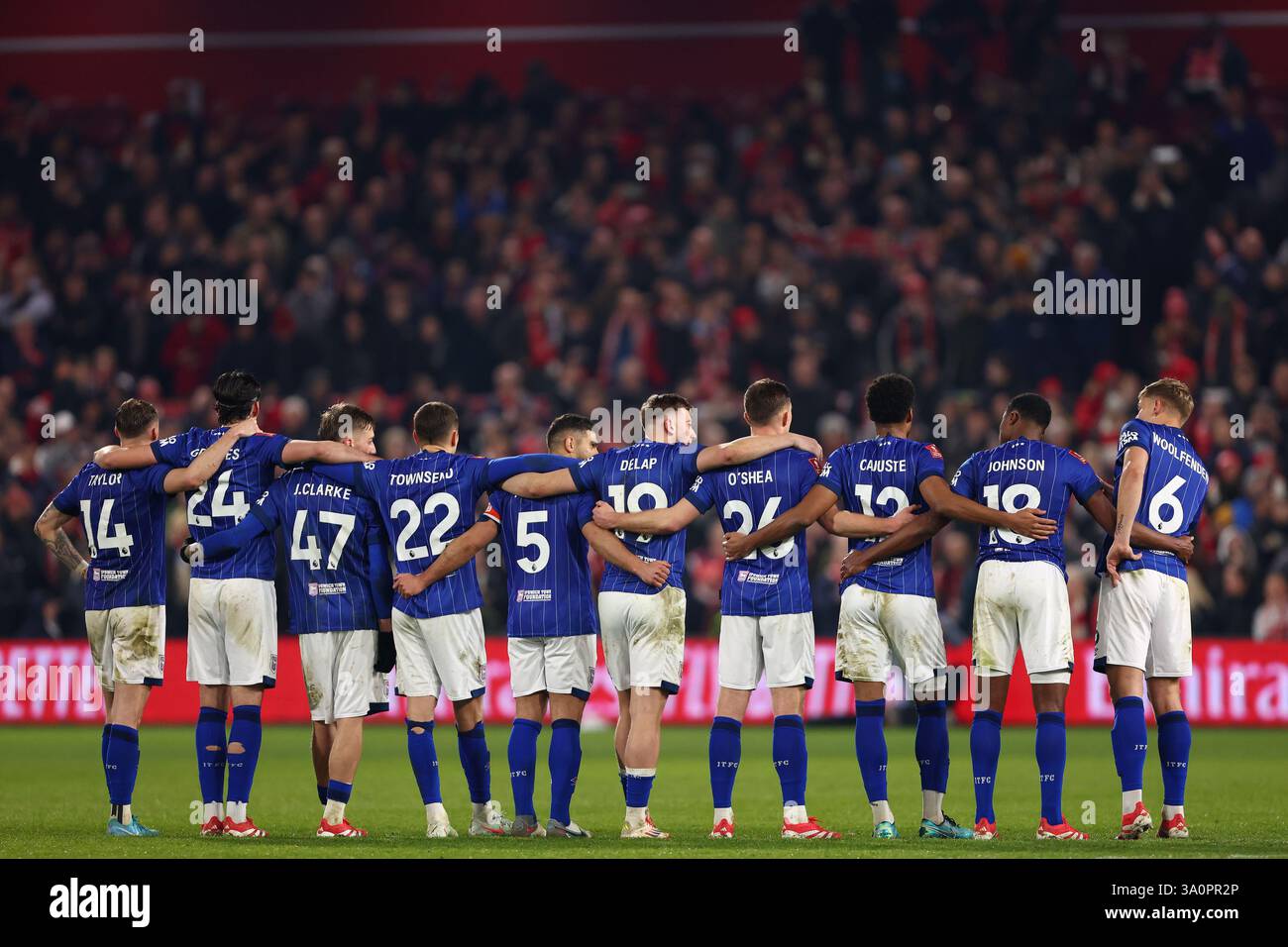 Ipswich Town players seen as the match goes to penalties - Nottingham ...