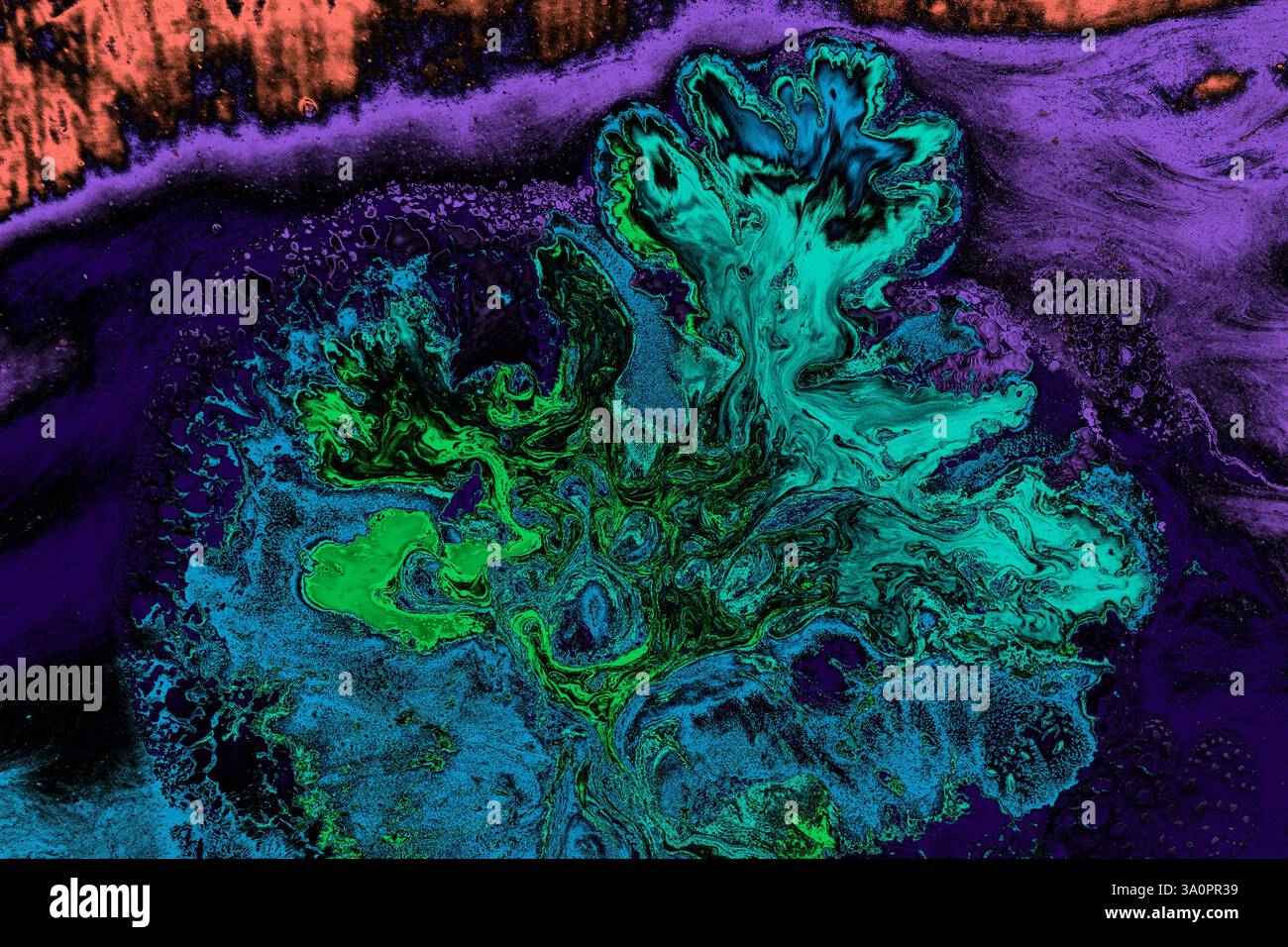 Abstract creative marbling pattern for fabric. Ebru marble effect ...