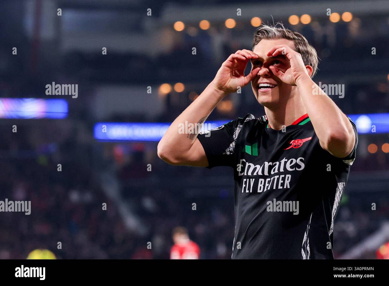 Leandro Trossard of Arsenal celebrates a goal 1-5 during the UEFA ...