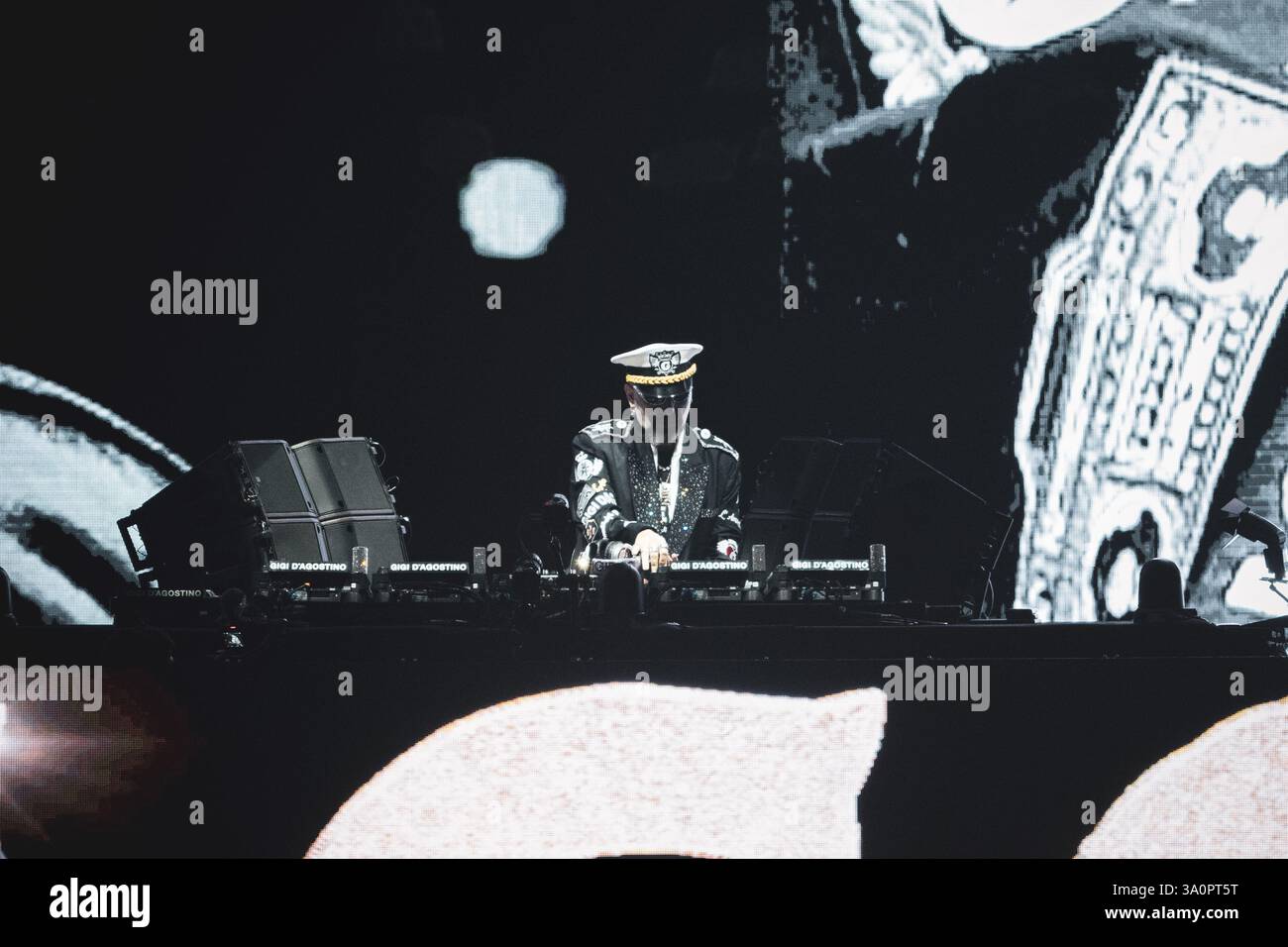 ITALY, TURIN - INALPI ARENA, FEBRUARY 28TH 2025: The Italian DJ and ...