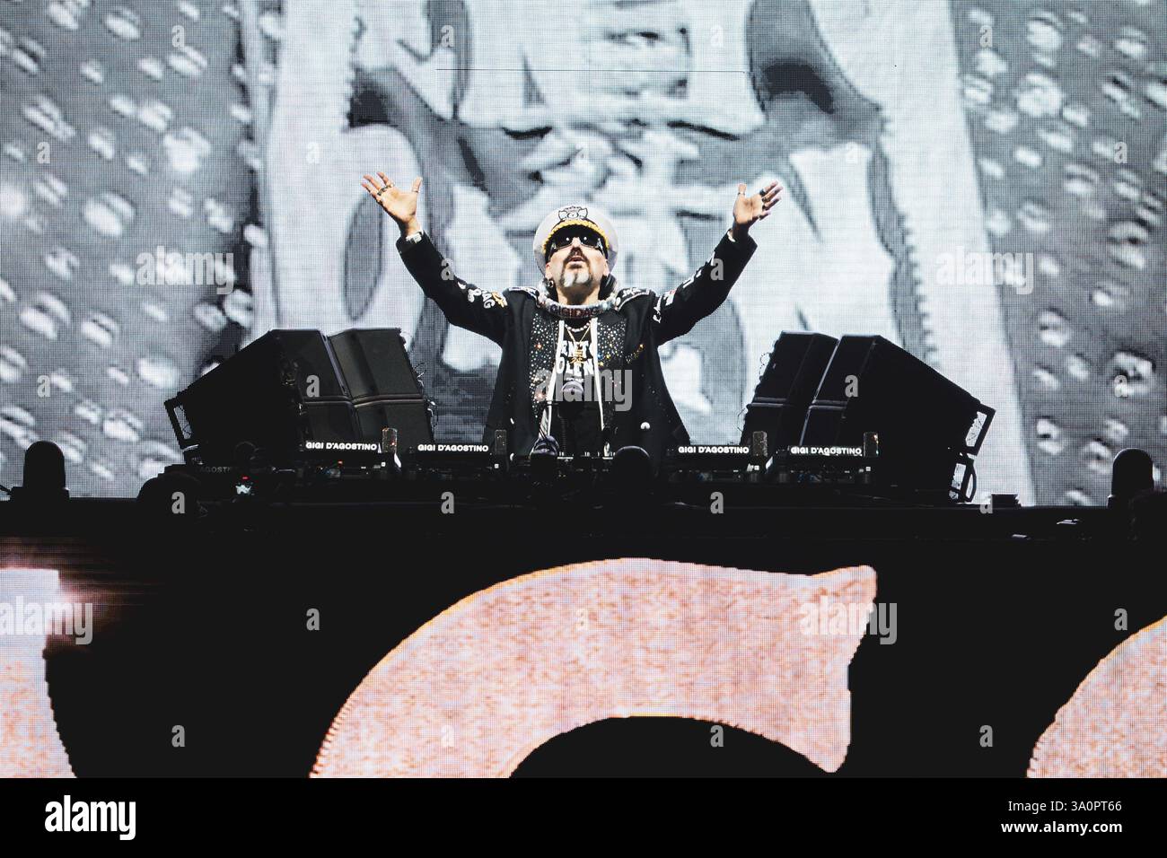 ITALY, TURIN - INALPI ARENA, FEBRUARY 28TH 2025: The Italian DJ and ...
