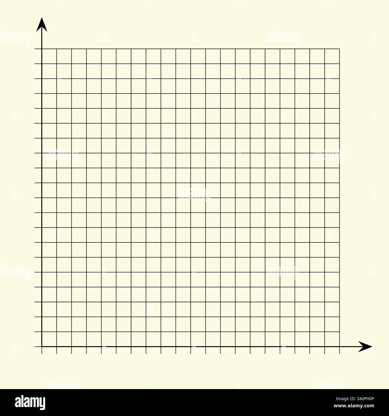 Grid paper. Mathematical graph. Cartesian coordinate system with x-axis ...