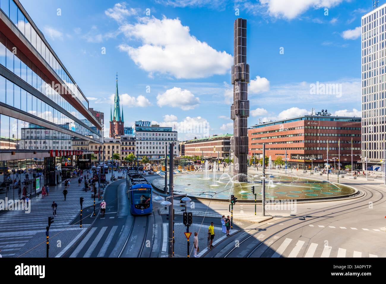 Sergels torg is a popular public square in Stockholm, Sweden, built in ...