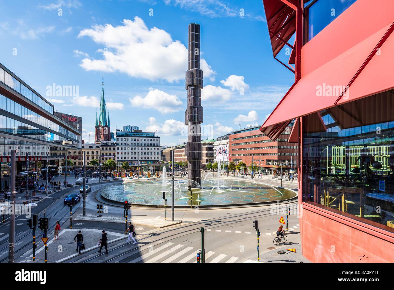 Sergels torg is a popular public square in Stockholm, Sweden, built in ...