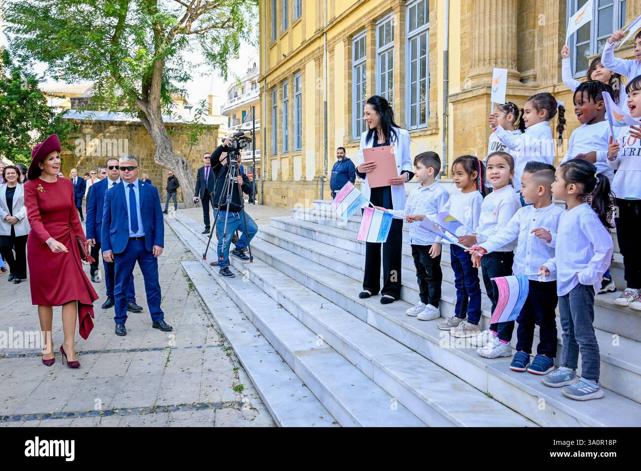 Nicosia, Cyprus. 05th Mar, 2025. King Willem-Alexander, Queen Maxima ...