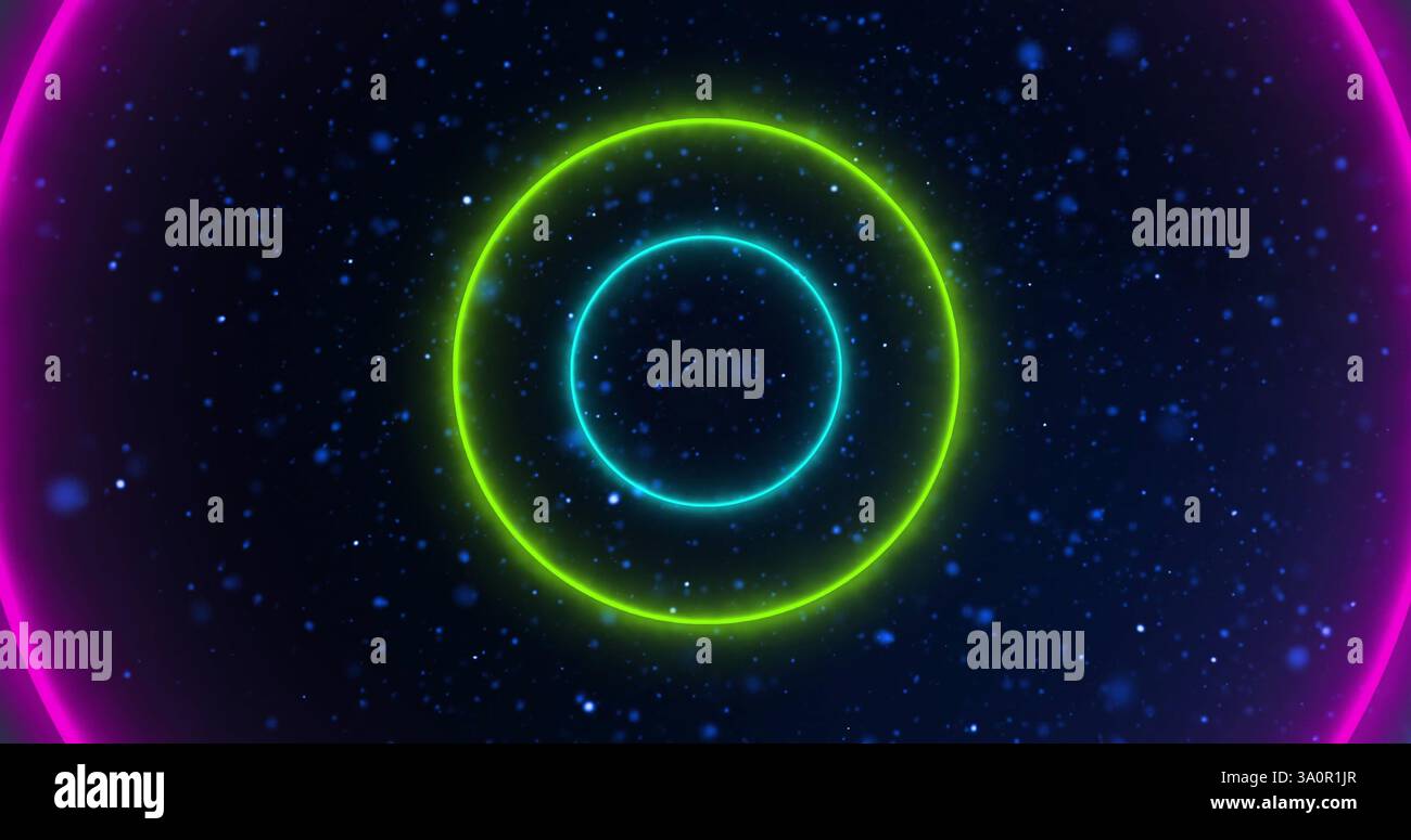 Animation neon shapes moving spots hi-res stock photography and images ...