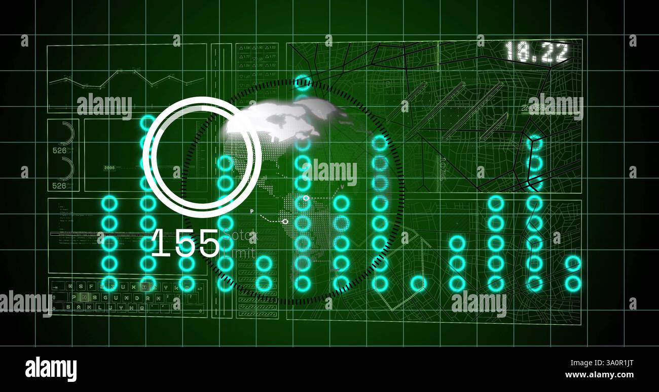 Digital data visualization graphs network hi-res stock photography and images - Alamy