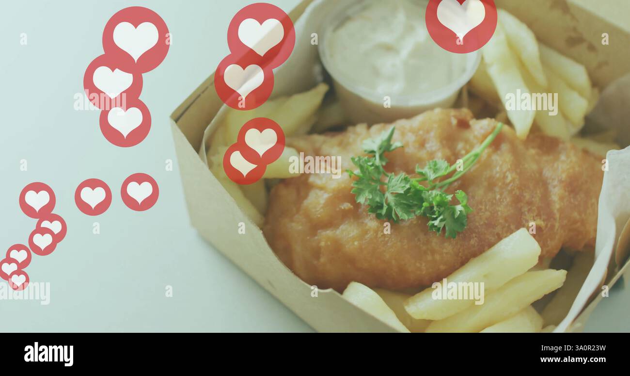 Delicious fish chips in hi-res stock photography and images - Alamy