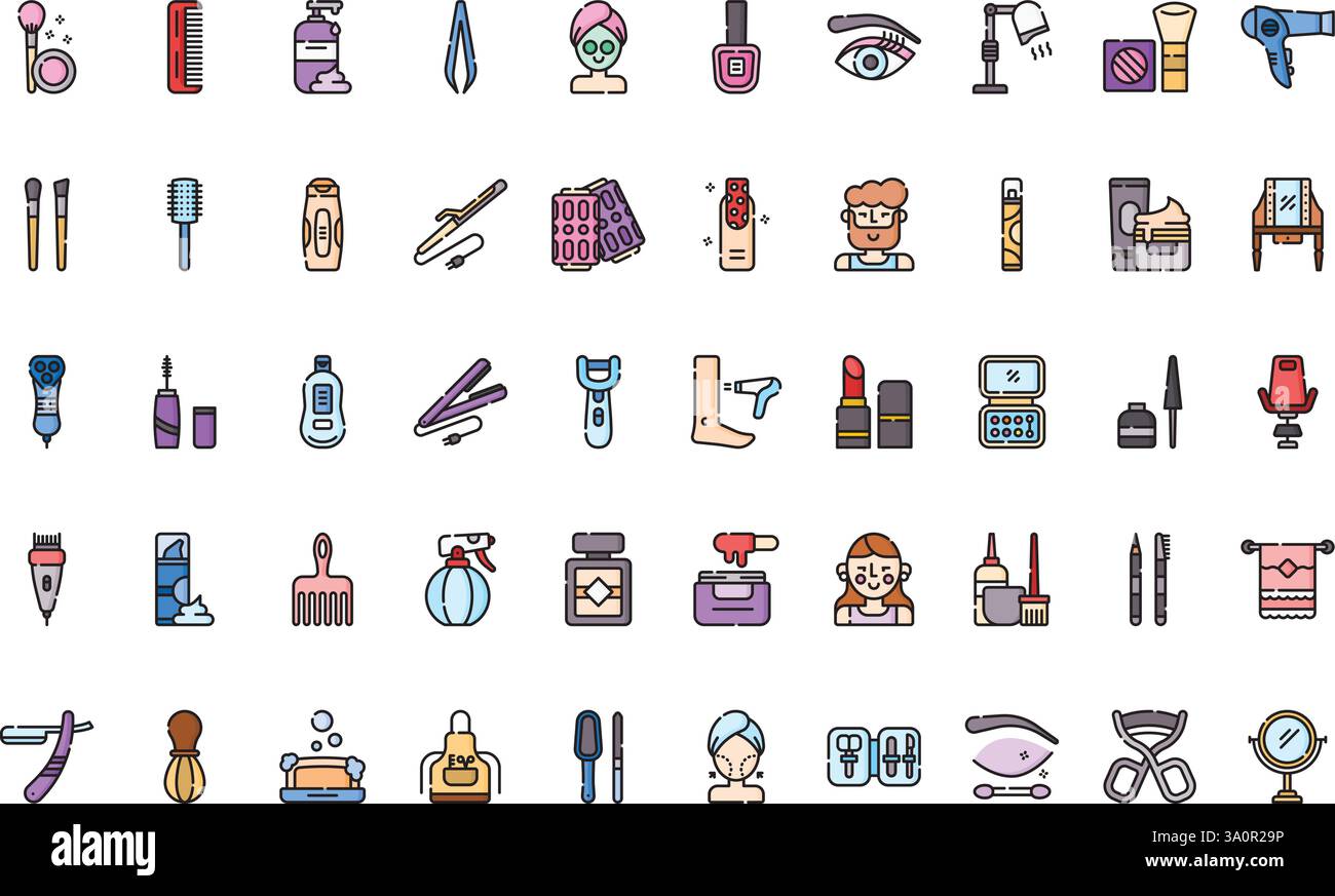 Eyebrow dye woman Stock Vector Images - Alamy