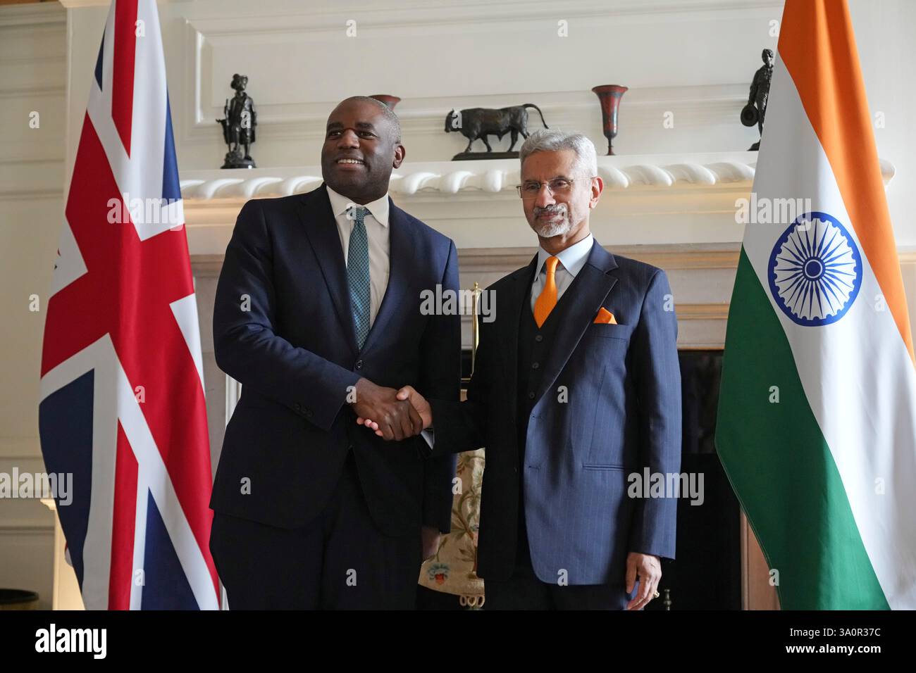 Foreign secretary David Lammy shakes hands with Indian External Affairs ...