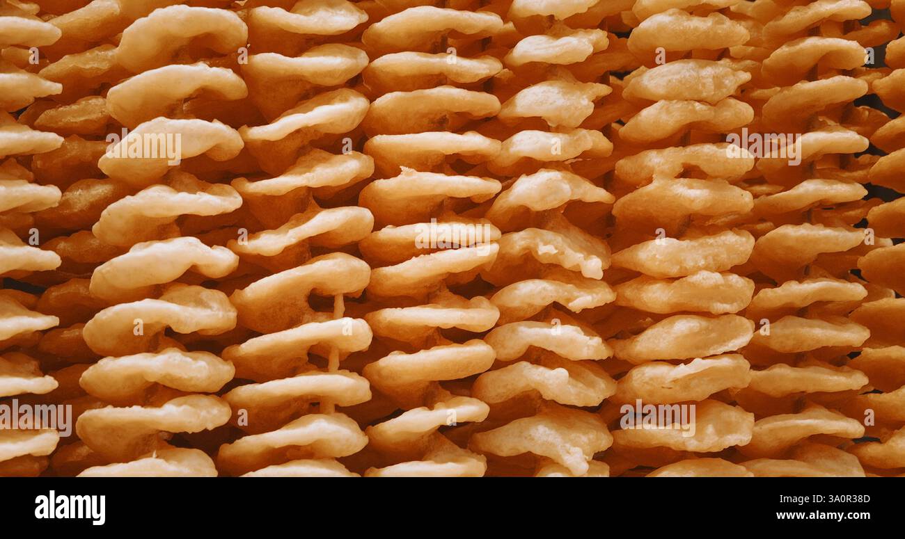 Chengdu, Sichuan, China. Fried Spiral Potato Chips, Curly Fries On ...