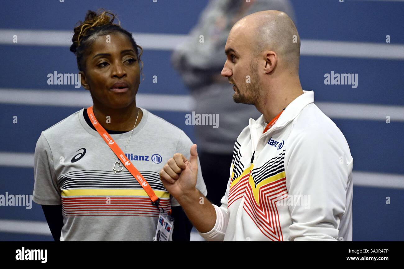 Apeldoorn, Netherlands. 05th Mar, 2025. Belgian athletics coaches ...