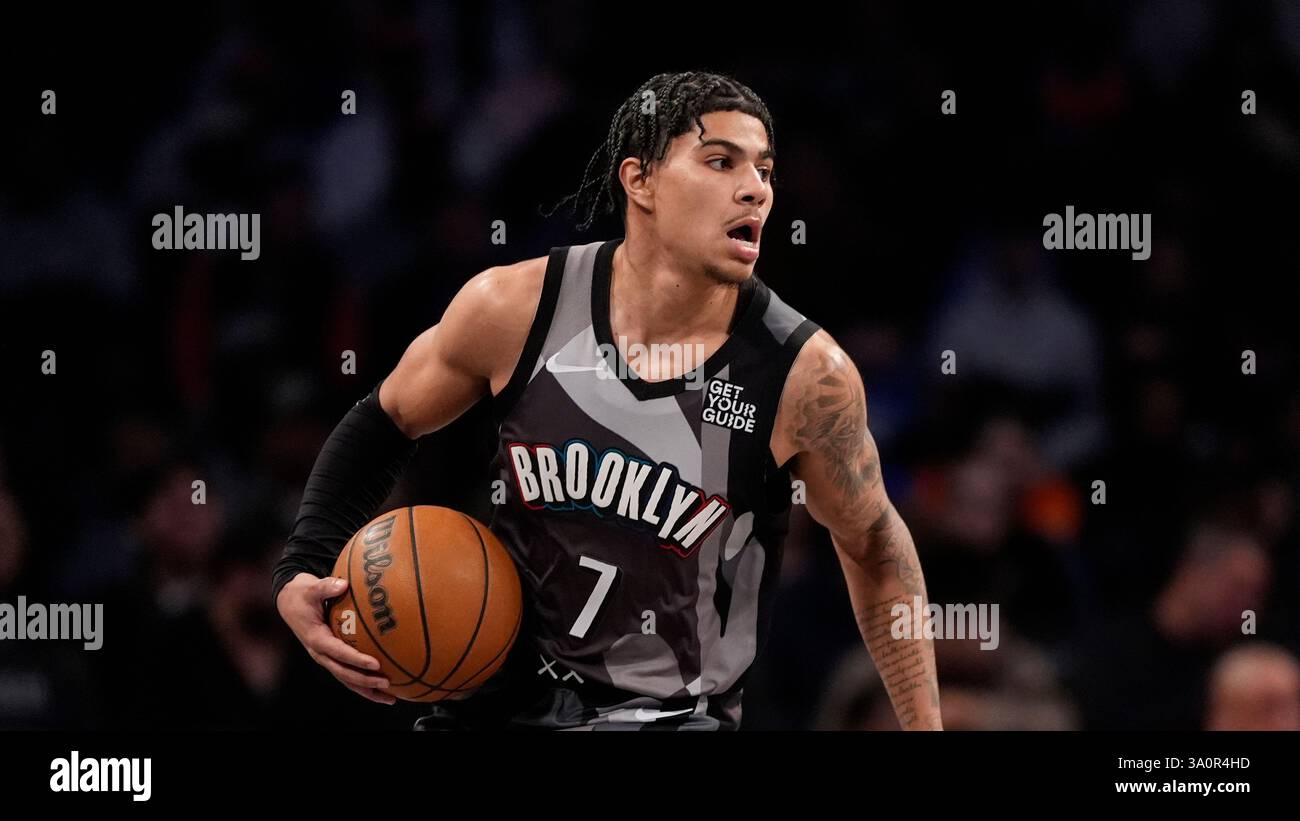 Brooklyn Nets' Killian Hayes (7) during the First half of an NBA ...