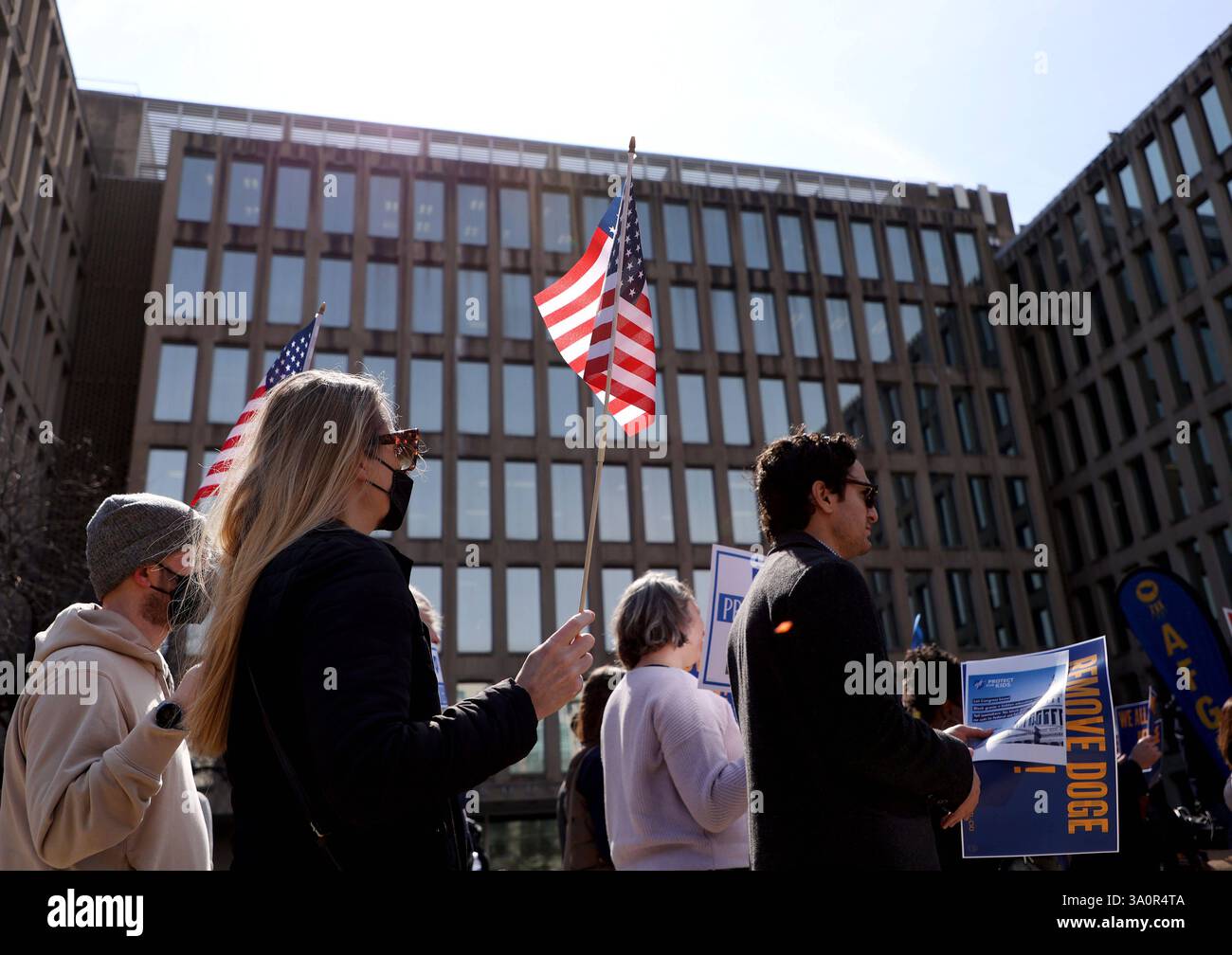 Protest in support of AFGE in Washington, District of Columbia, USA ...