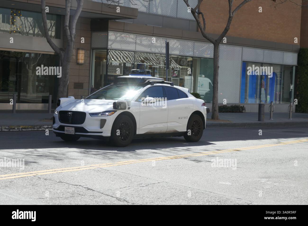Santa Monica, California, USA 4th March 2025 Waymo Driverless Car on ...
