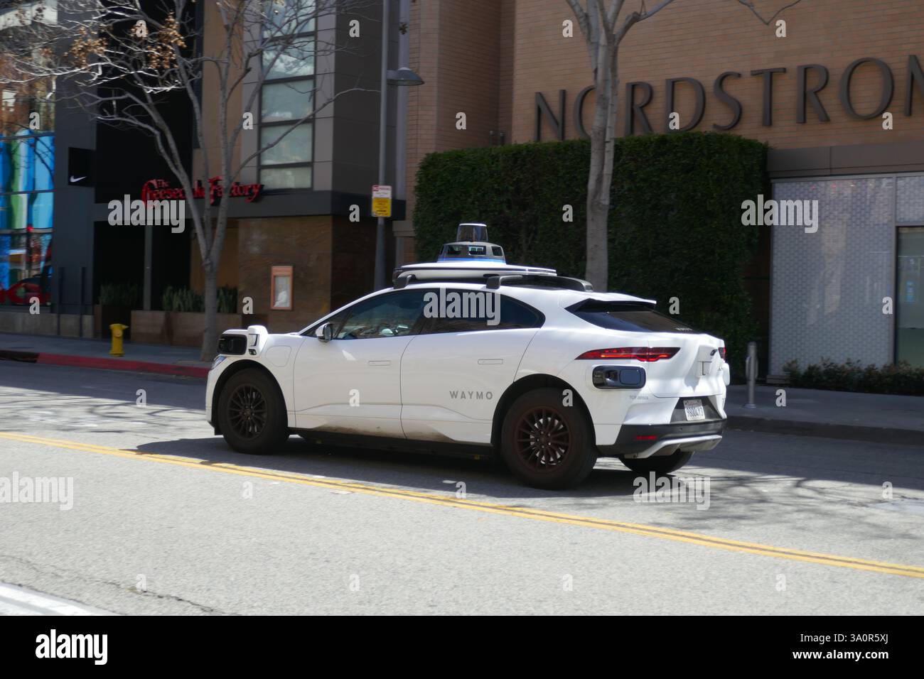 Santa Monica, California, USA 4th March 2025 Waymo Driverless Car on ...