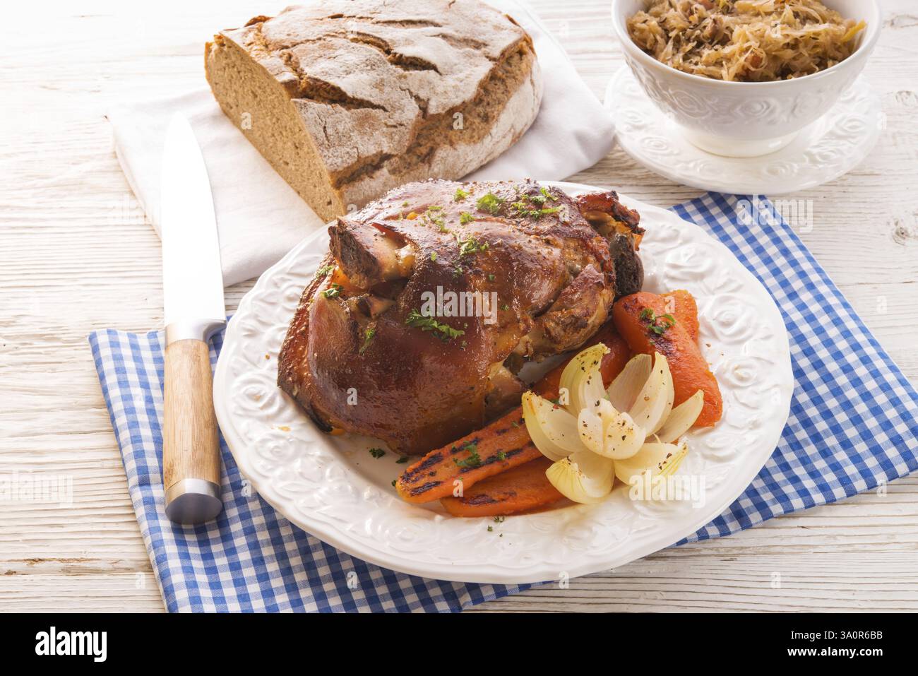 Pickled ham hock Stock Photo - Alamy