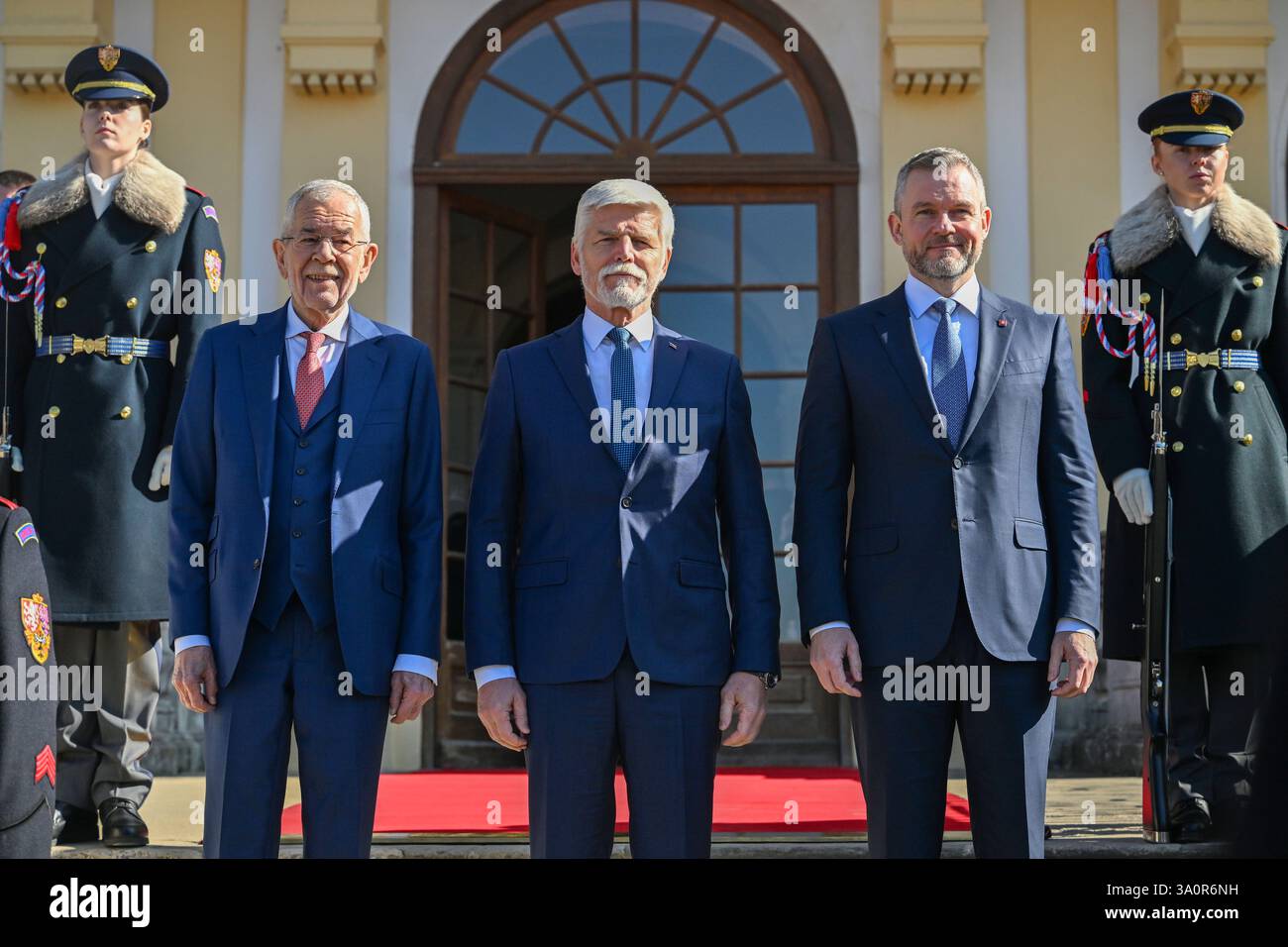 From left: Austrian President Alexander Van der Bellen, Czech President ...