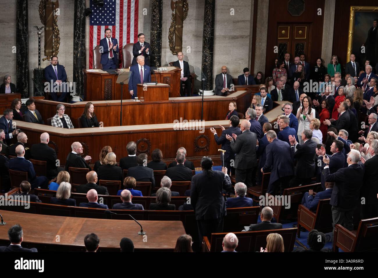 Washington, Dc, USA. 04th Mar, 2025. President Donald Trump, Vice President JD Vance and Speaker ...