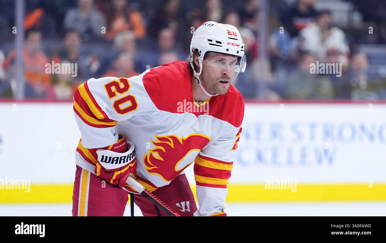 Calgary Flames' Blake Coleman plays during an NHL hockey game Tuesday ...