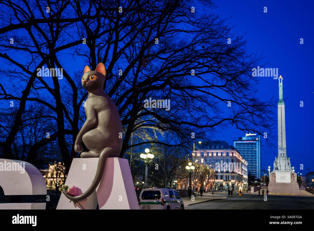RIGA, LATVIA. 3rd March 2025. The main hero of animation Film Flow ...