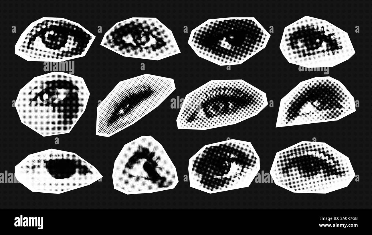 Punk expression vintage halftone hi-res stock photography and images ...