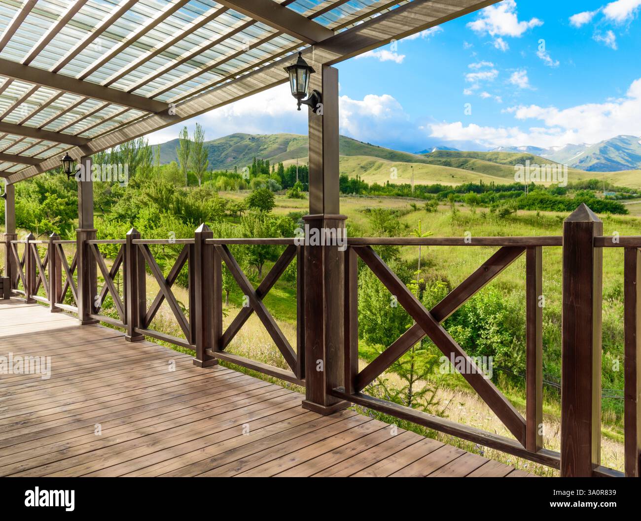 Mountain landscape sun room hi-res stock photography and images - Alamy