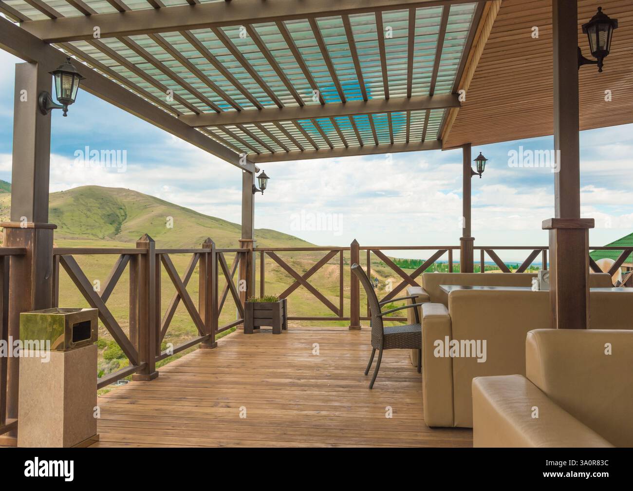 Beautiful wood terrace hi-res stock photography and images - Alamy