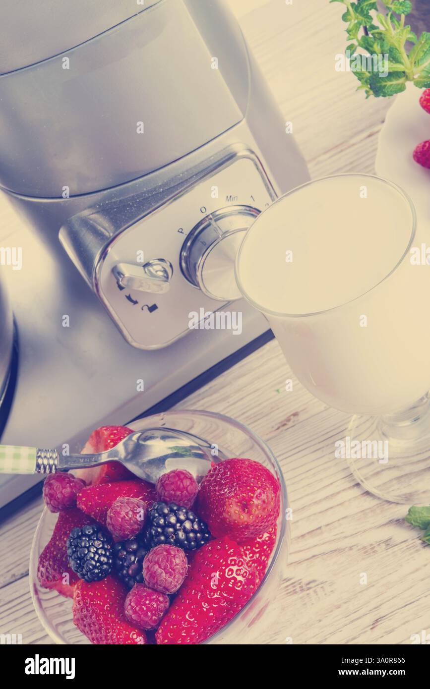 Milkshake - vintage style Stock Photo - Alamy