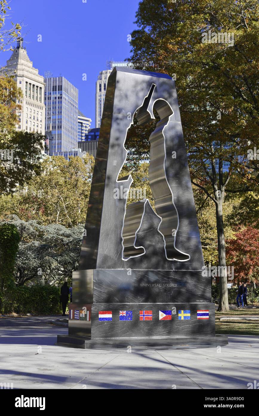 The Universal Soldier, war memorial by artist Mac Adams, Korean War ...