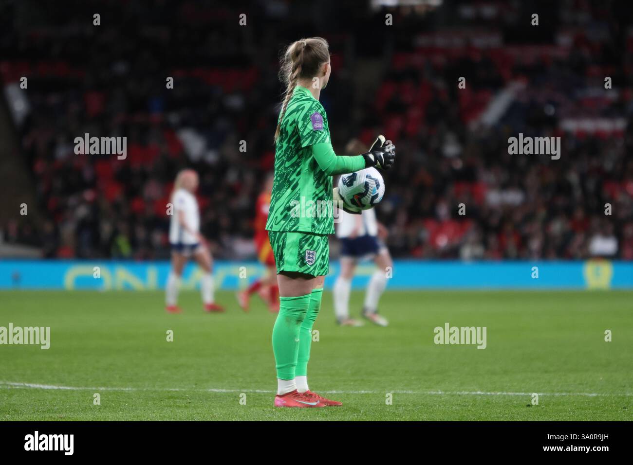 Hannah Hampton England Lionesses v Spain Wembley Stadium London England ...