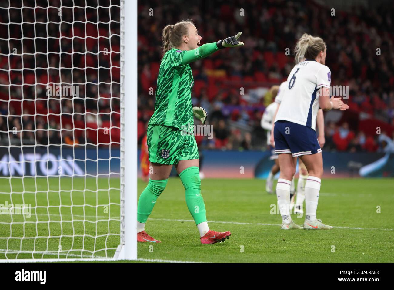 Hannah Hampton England Lionesses v Spain Wembley Stadium London England ...