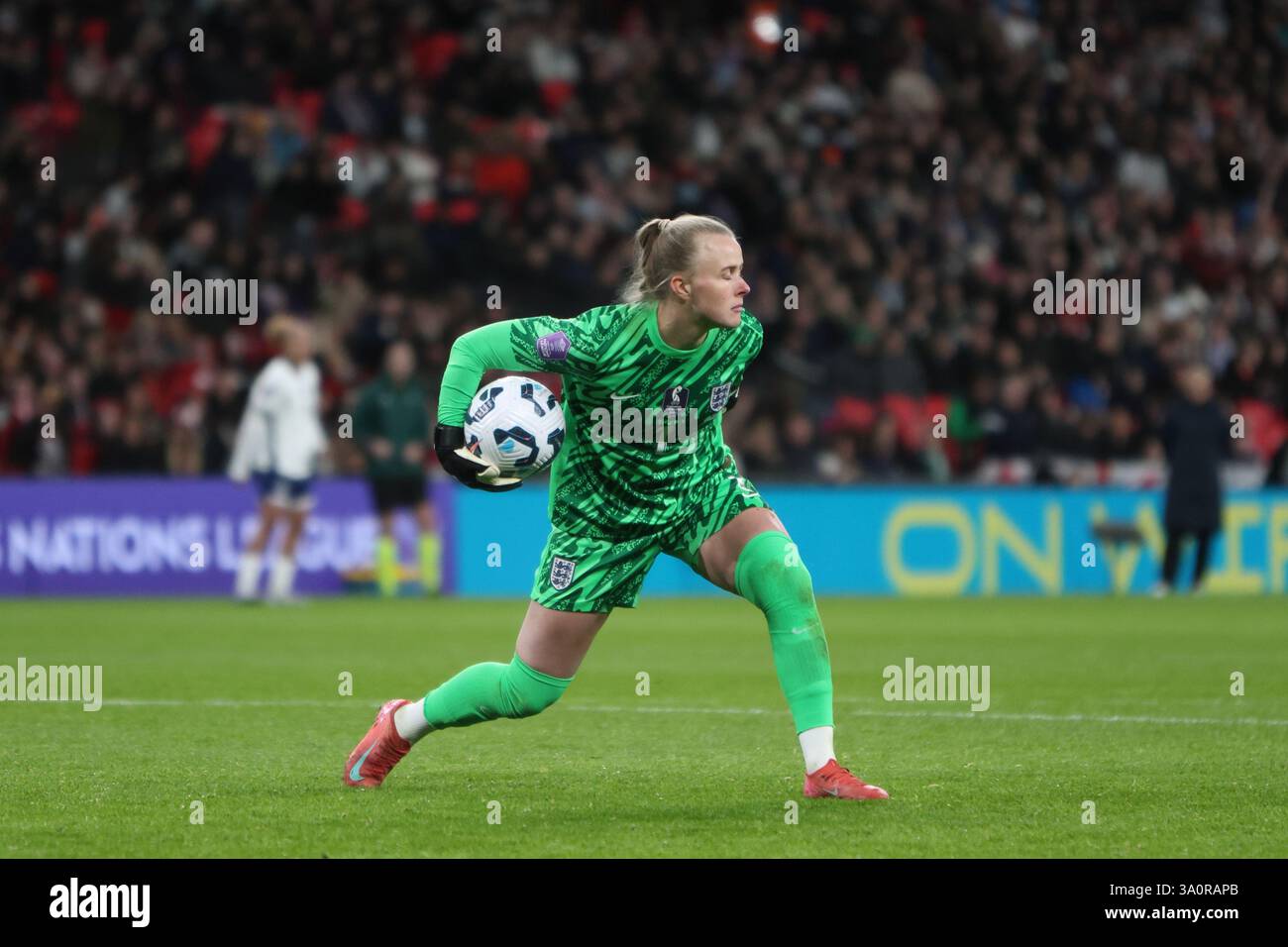 Hannah Hampton England Lionesses v Spain Wembley Stadium London England ...
