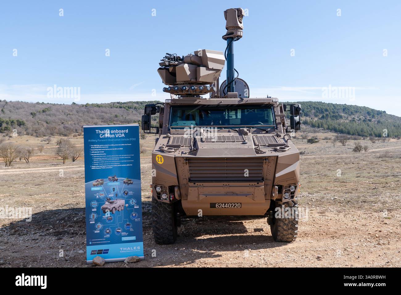 The Griffon VOA (artillery observation vehicle) pictured during the ...