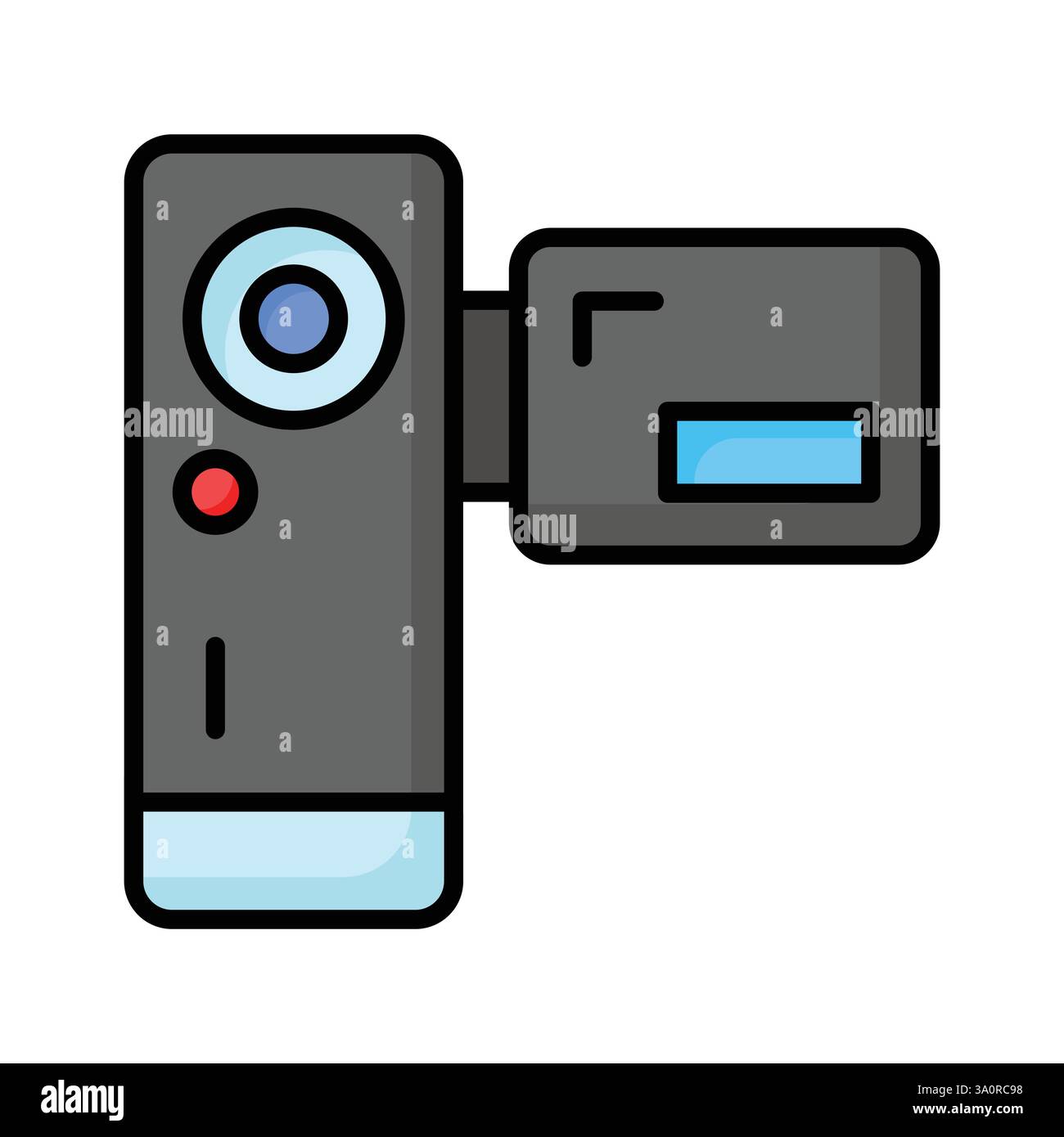 Beautifully designed vector of handycam in trendy style, capture life ...