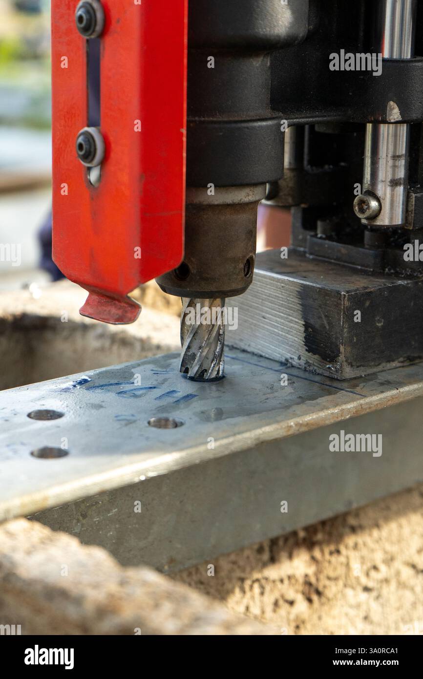 Industrial Drilling Machine – Precision Metalworking in Action Stock ...