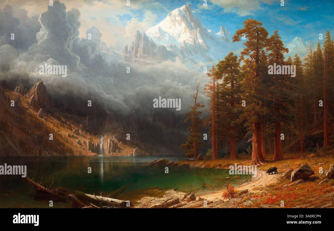 Mount Corcoran - Albert Bierstadt, circa 1877 Stock Photo - Alamy
