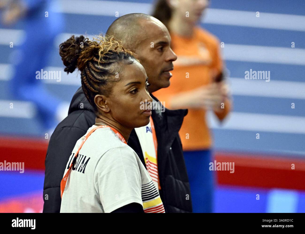Apeldoorn, Netherlands. 05th Mar, 2025. Belgian athletics coach Carole ...