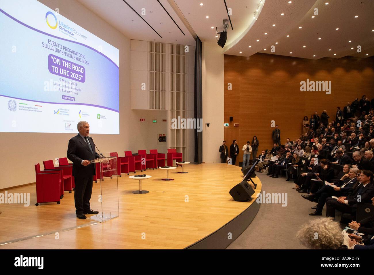 Nella foto Antonio Tajani Ministro degli EsteriMilano - Italia ...