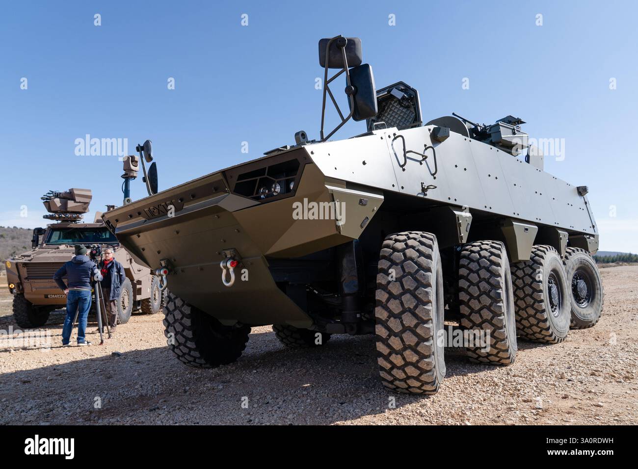 Canjuers, France. 04th Mar, 2025. The VBCI troop transport vehicle ...