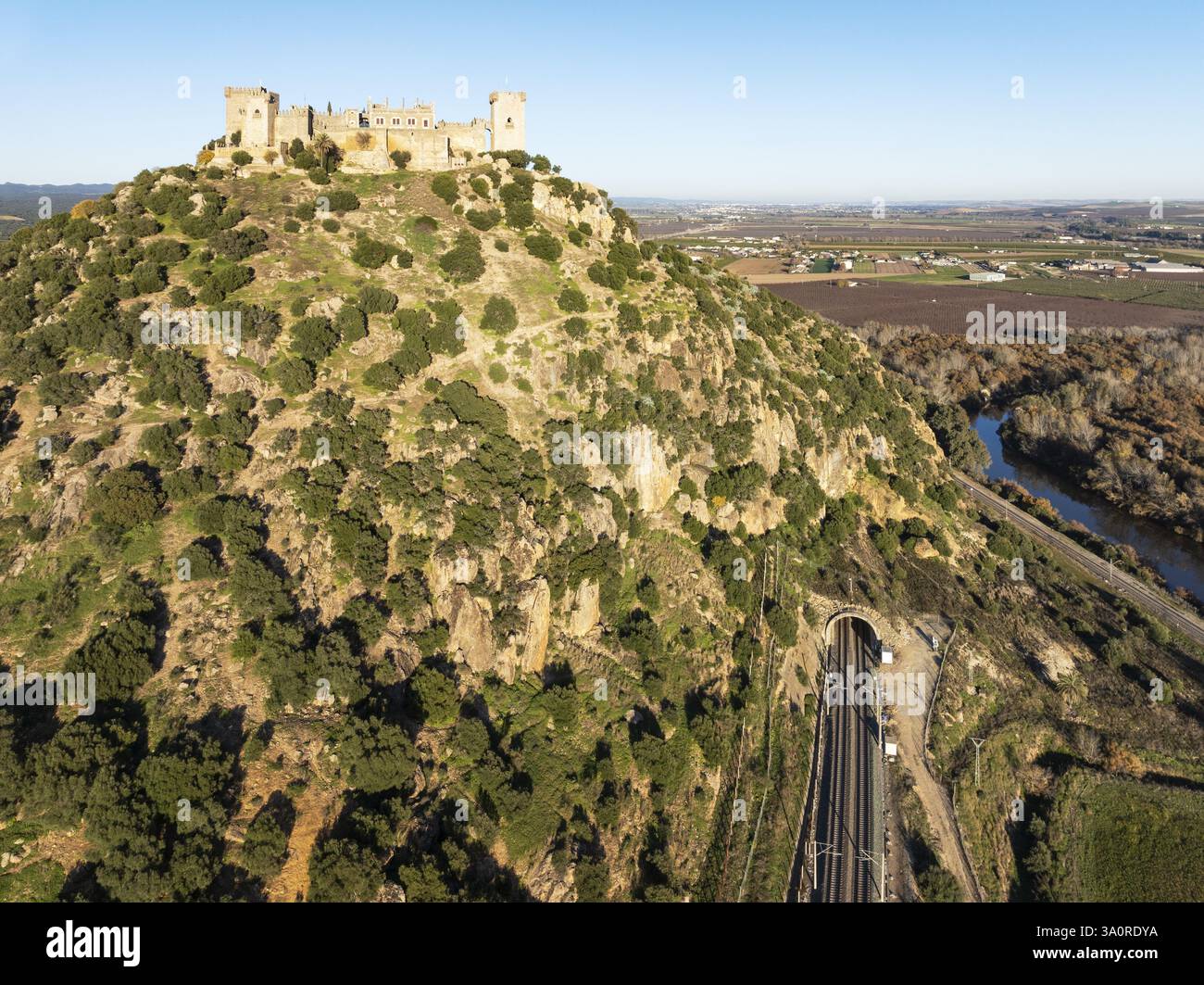 The impressive eighth-century Moorish castle of Almodovar del Rio ...