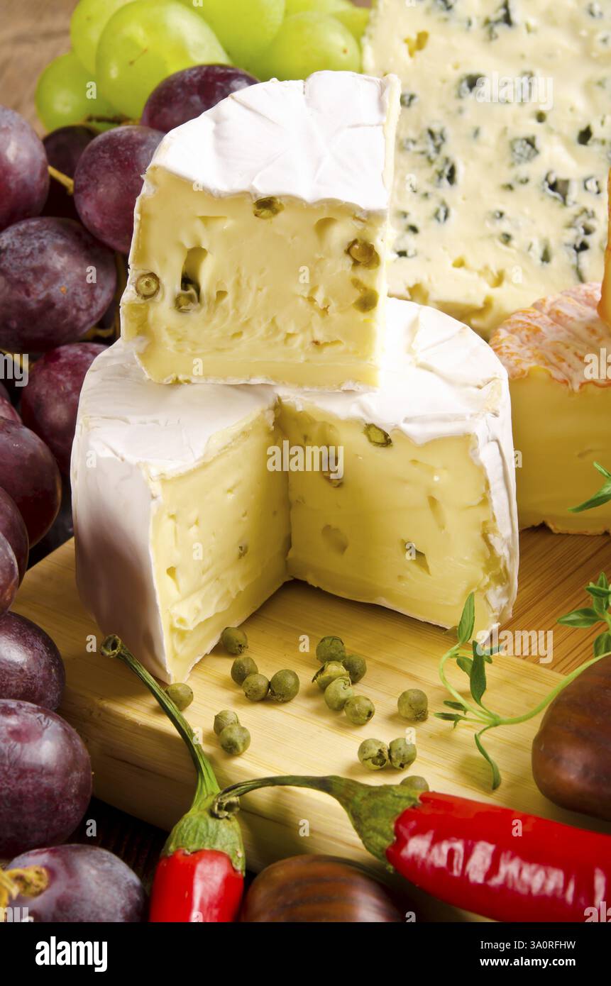 Different cheese types Stock Photo - Alamy