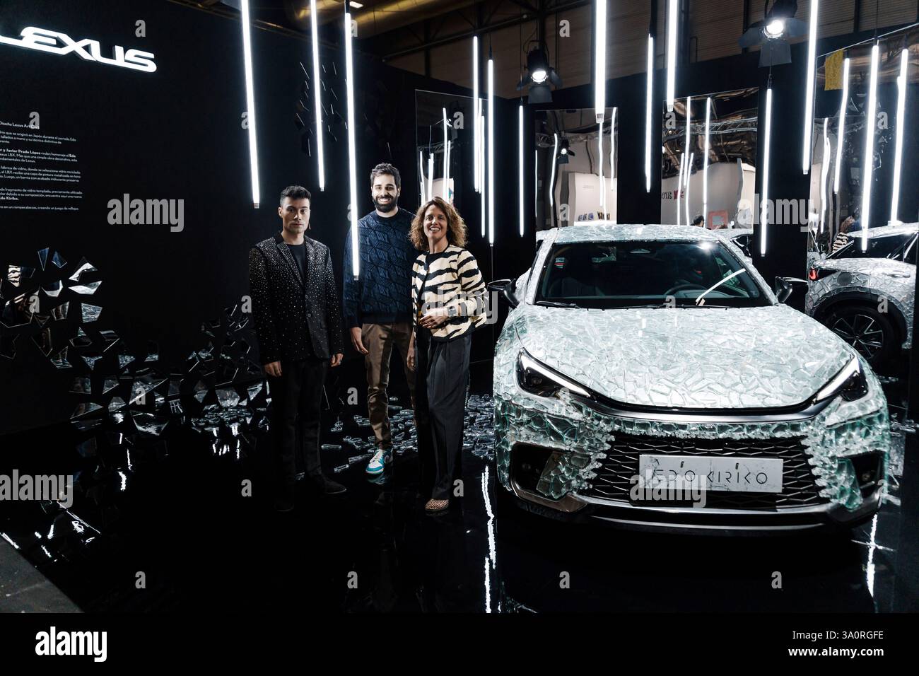 (L-R) The winners of Lexus Art Car 2024, architect Pablo Diego Pastor ...