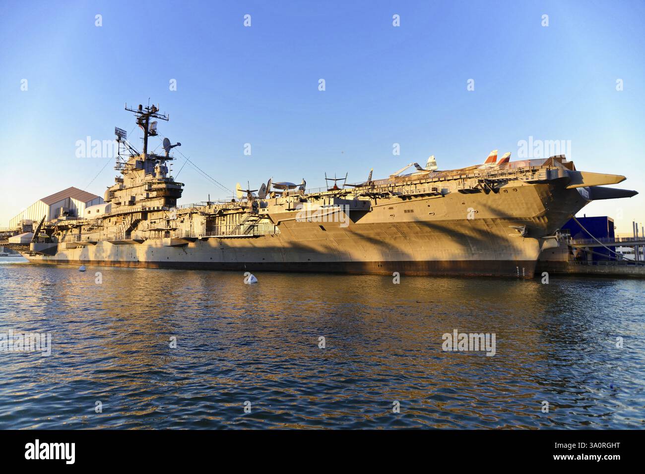 Aircraft carrier USS Intrepid, Sea-Air-Space Museum, Pier 86, Hudson River, New York City, New ...