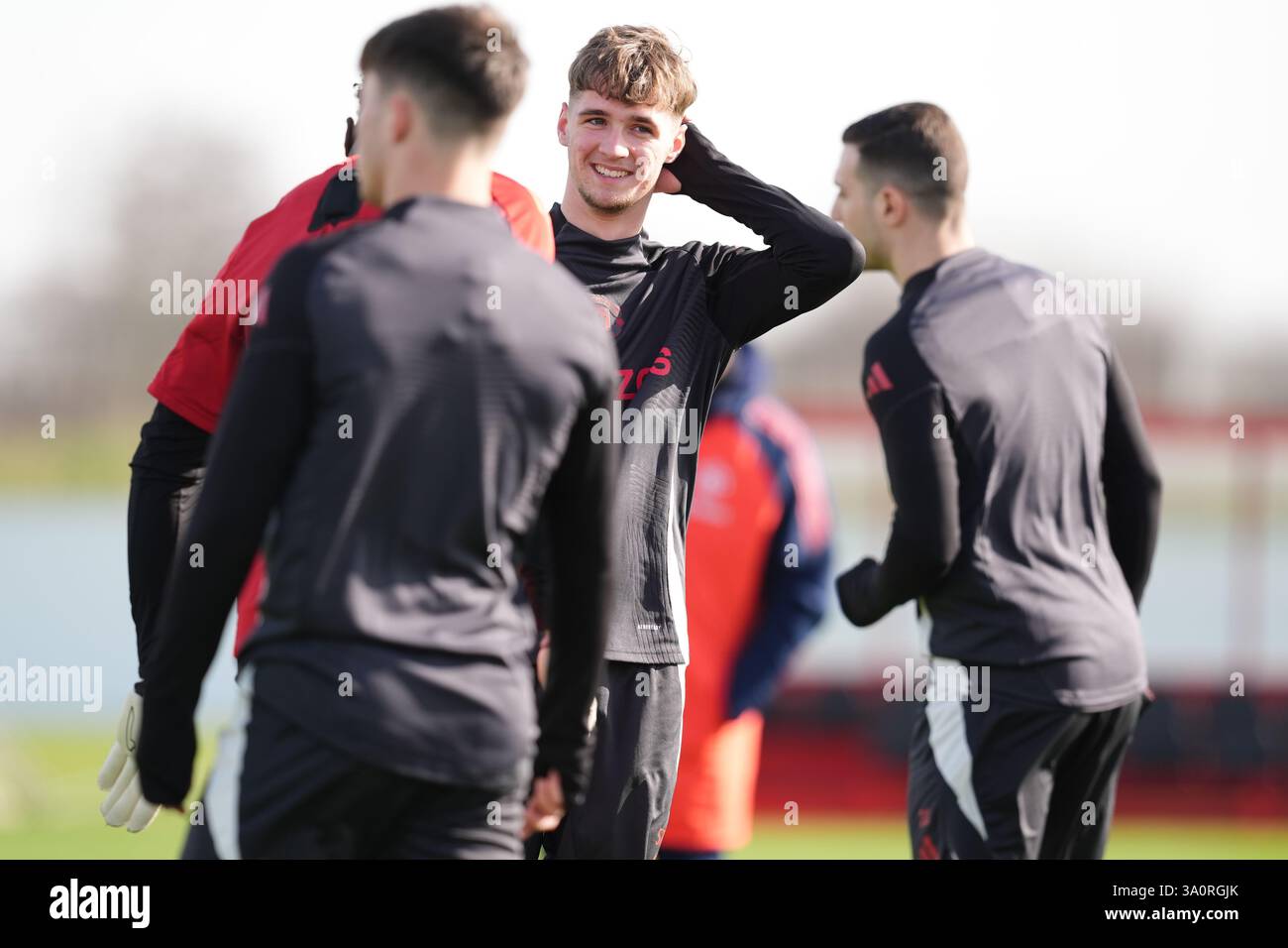 Manchester United's Jack Fletcher during a training session at the ...