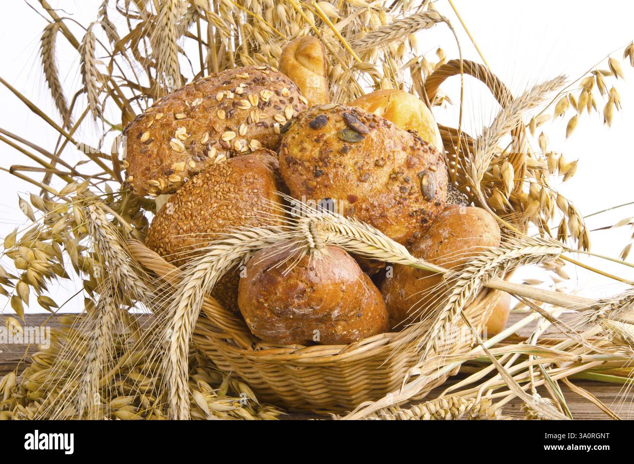 Mixed bread rolls Stock Photo - Alamy